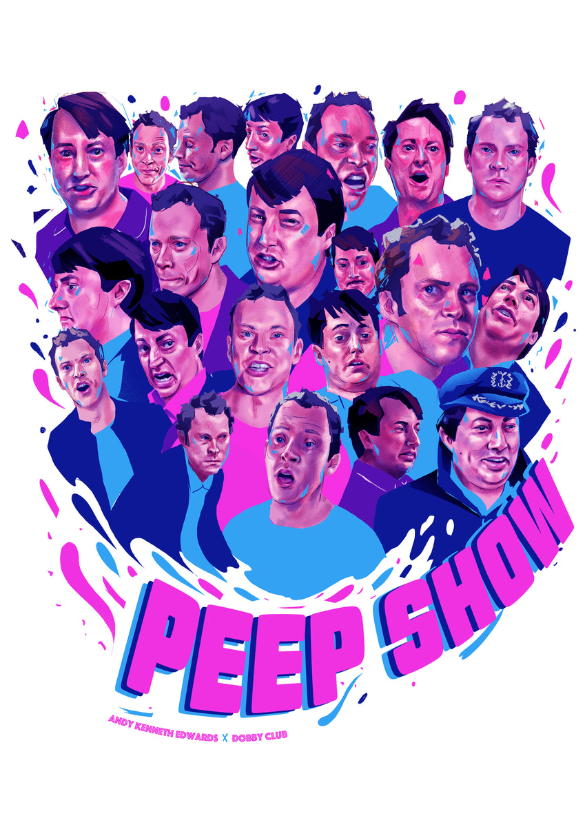PEEP SHOW 20TH ANNIVERSARY POSTER – Dobby Club