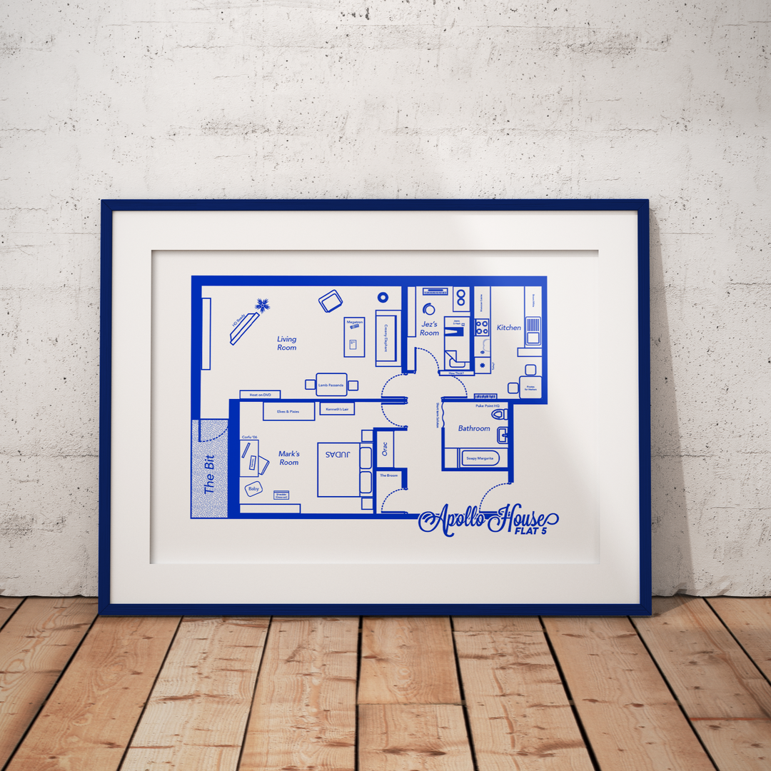 Apollo House Floor Plan - Poster – Dobby Club